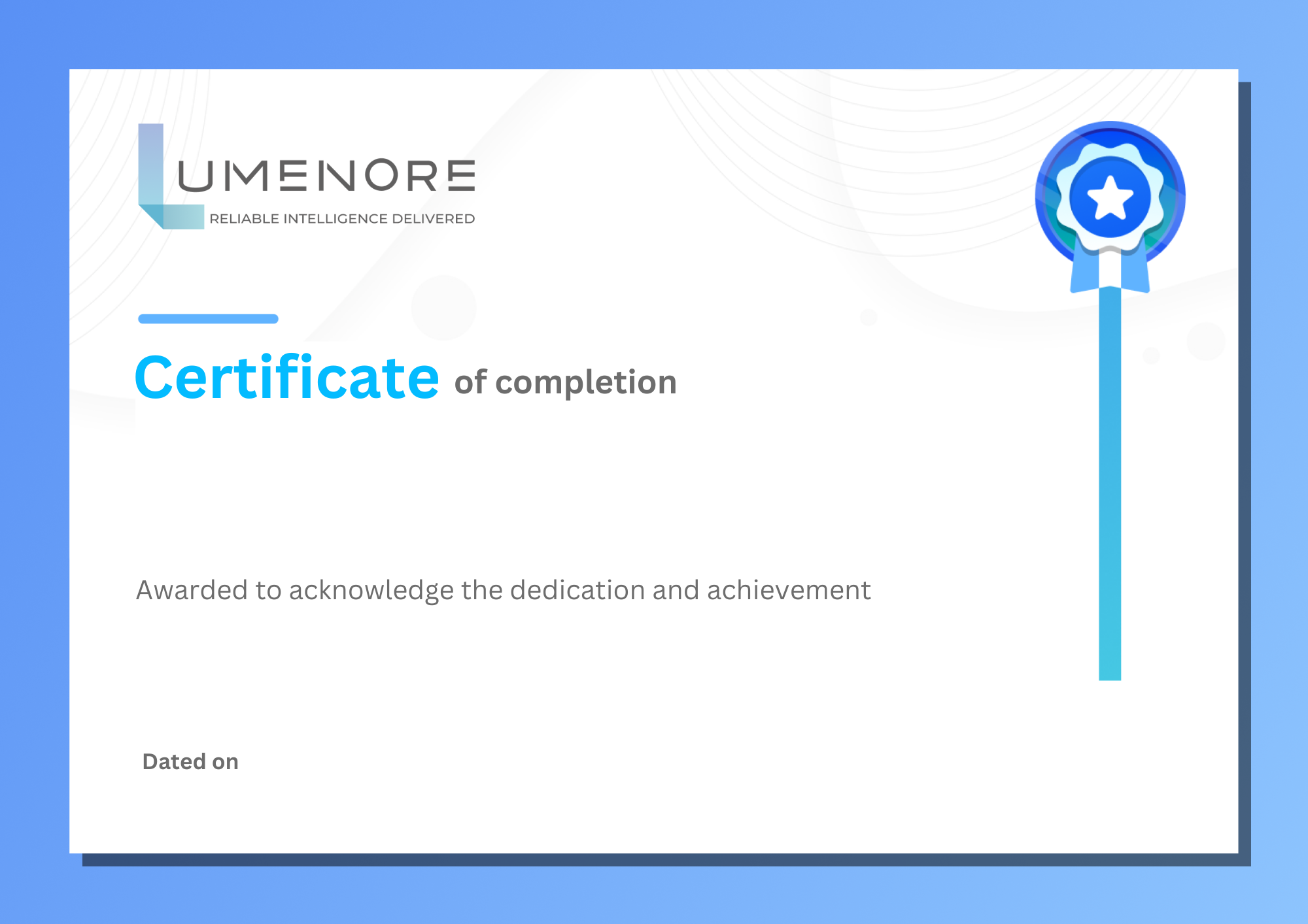 LMS Certificate – Lumenore Learning Portal